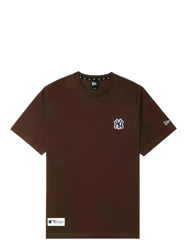 New Era Logo-patch T-shirt - Brown