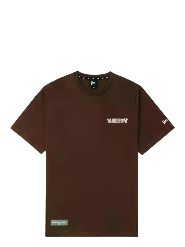 New Era Logo-lettering T-shirt - Brown