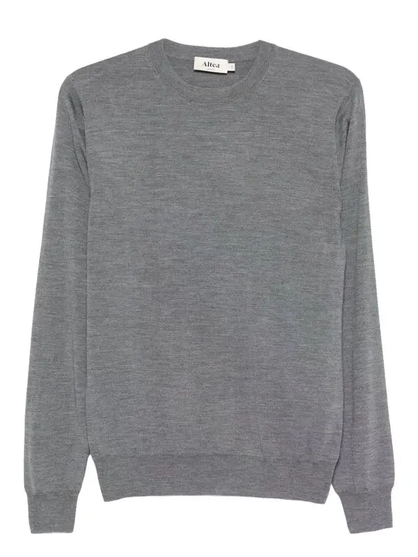 Altea Wool Crew-neck Sweater - 23 Grigio Chiaro