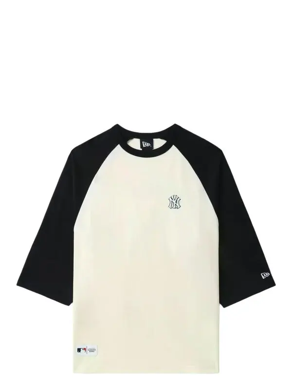 New Era Raglan-sleeve Logo-print T-shirt - Neutrals