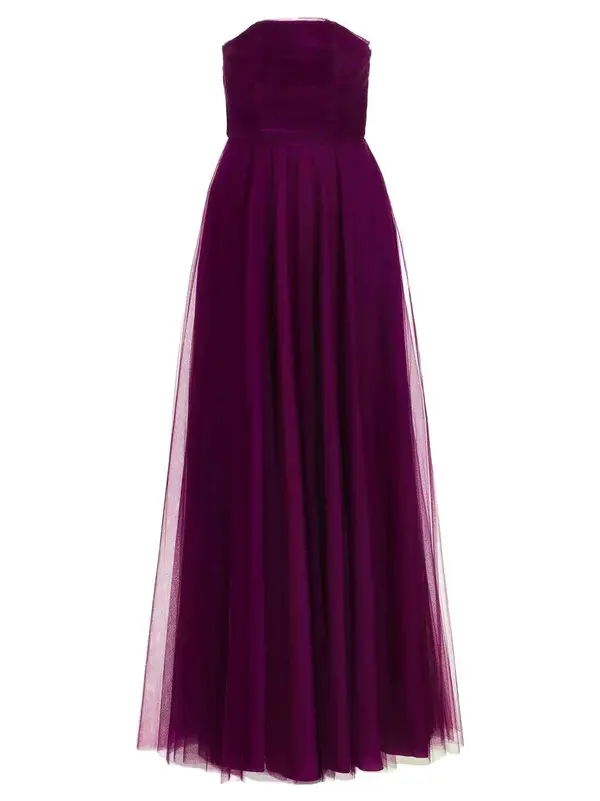 19:13 DRESSCODE Strapless Tulle Dress - Purple