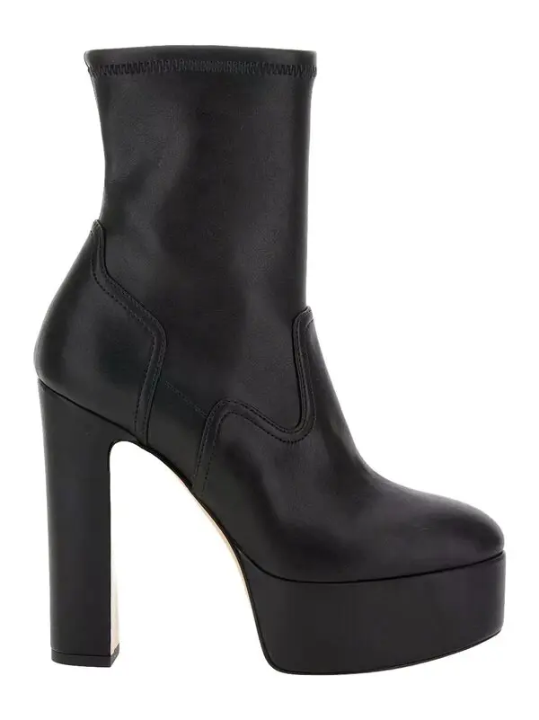 Casadei Patty Platform Boots - Black