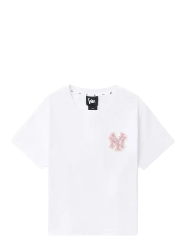 New Era Logo-embellished Crew-neck T-shirt - Neutrals