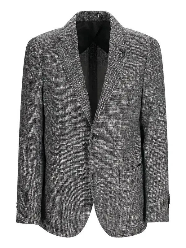 LARDINI Single-breasted Blazer - Grey