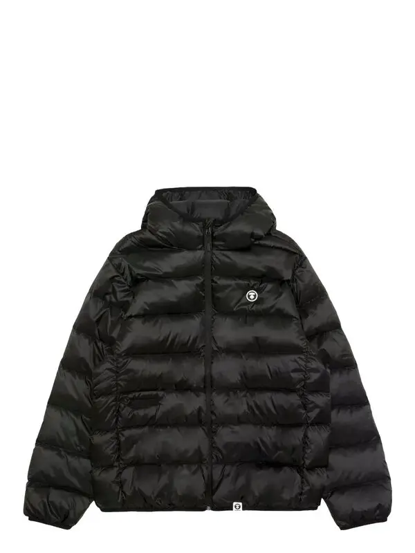 AAPE BY *A BATHING APE® Hooded Quilted Padded Jacket - Black
