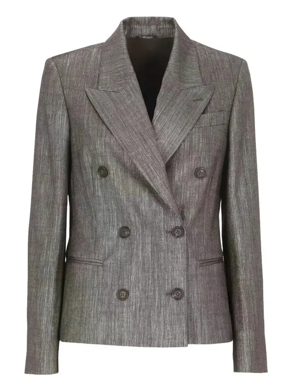 Brunello Cucinelli Peak-lapel Double-breasted Blazer - Brown