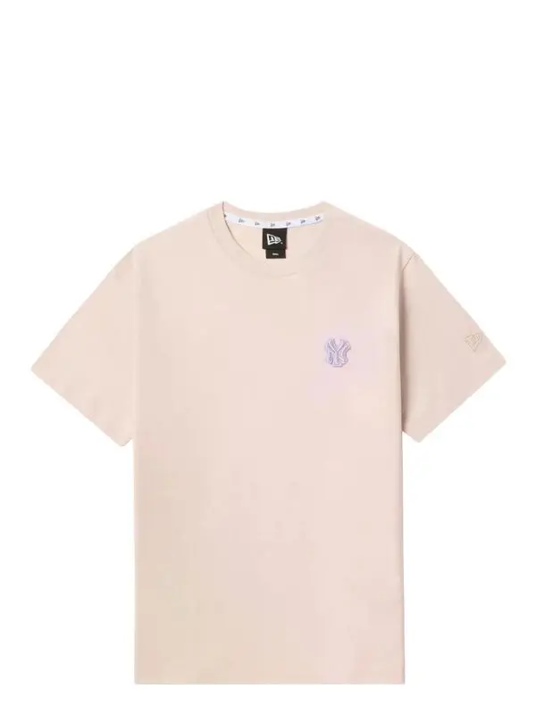 New Era Embroidered-logo T-shirt - Pink