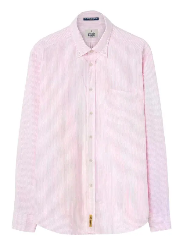 B.D.BAGGIES Striped Long-sleeved Shirt - Pink