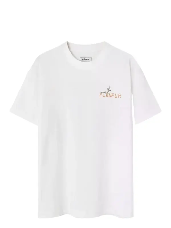 FLANEUR Logo-print T-shirt - White