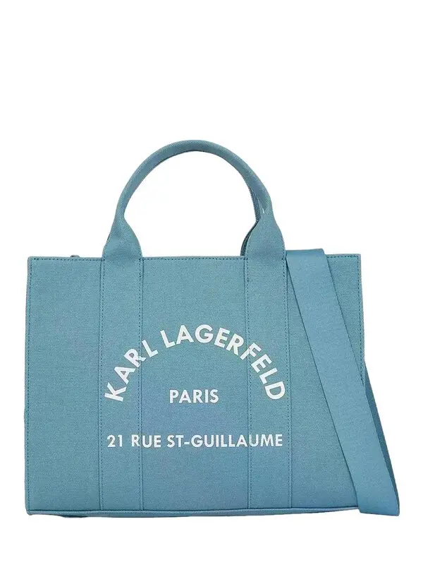 Karl Lagerfeld Medium Rue St-guillaume Tote - Blue