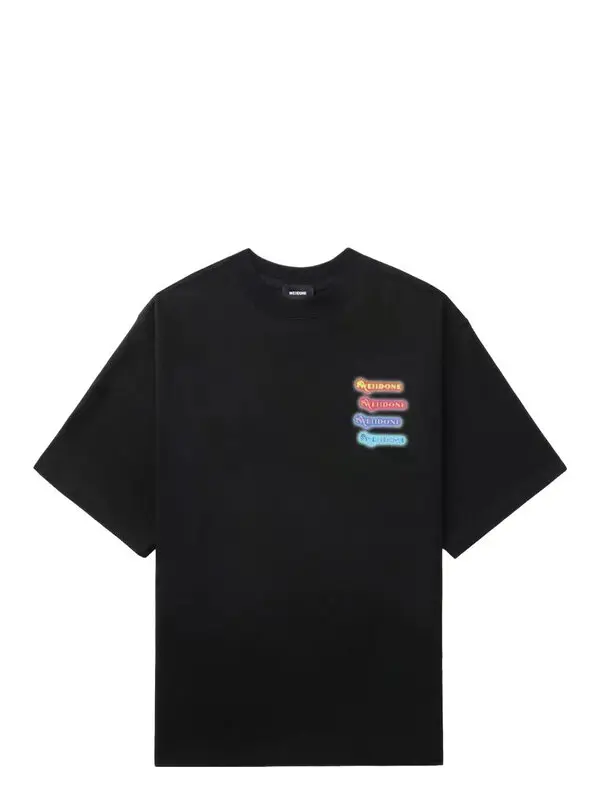 We11Done Graphic-print Cotton T-shirt - Black