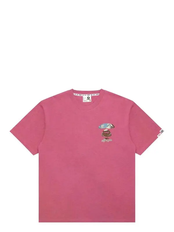 AAPE BY *A BATHING APE® Ape Head Graphic T-shirt - Pink