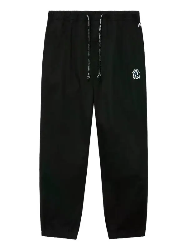 New Era Logo-patch Cuffed Track Pants - Black