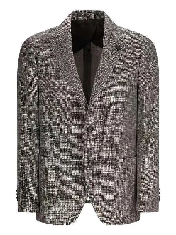 LARDINI Patch-pocket Blazer - Brown
