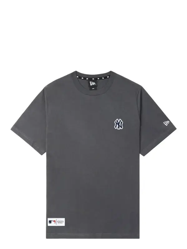 New Era Logo-embroidered Cotton T-shirt - Grey