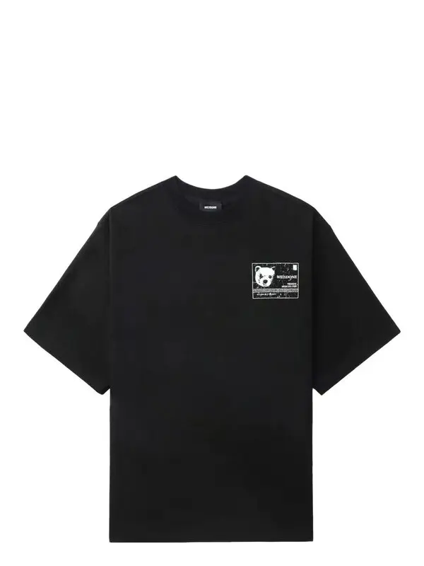 We11Done Graphic Print T-shirt - Black