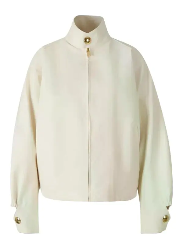 DARKPARK High-neck Jacket With Button Detail - White