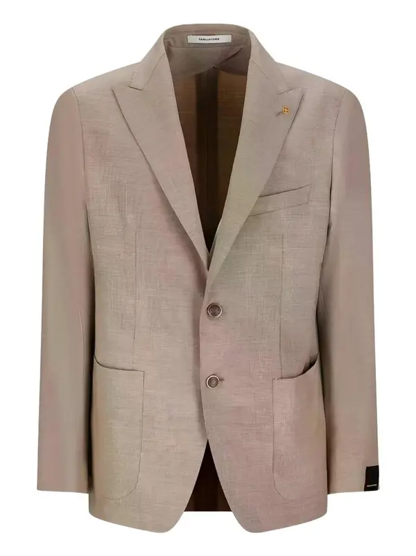Tagliatore Single-breasted Patch-pocket Jacket - Neutrals