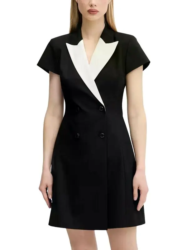 Hugo Boss Double-breasted Mini Dress - Black