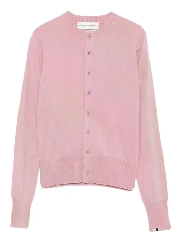 EXTREME CASHMERE X N°300 Button-front Cashmere Cardigan - Pink
