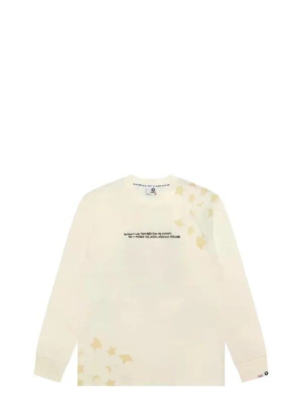 AAPE BY *A BATHING APE® Star-detail Camo-print Long-sleeved Sweatshirt - Neutrals