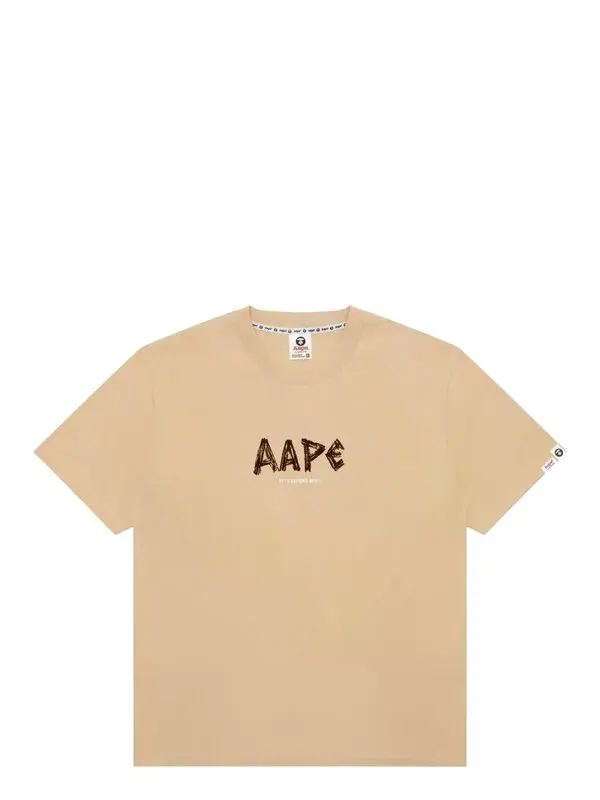 AAPE BY *A BATHING APE® Aape Universe Cotton T-shirt - Neutrals