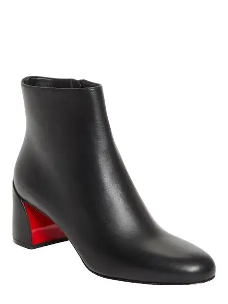 CHRISTIAN LOUBOUTIN Jane Block Heel Bootie - Black