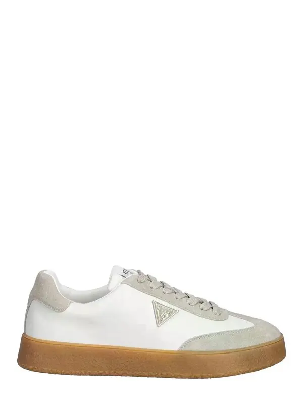 Guess Wiman Leather Sneakers - Neutrals