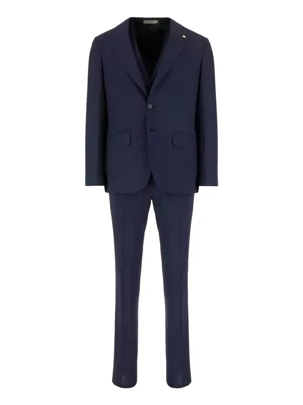 Corneliani Pinstripe Single-breasted Suit - Blue