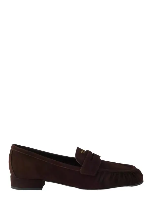 Prada Suede Loafers - Brown