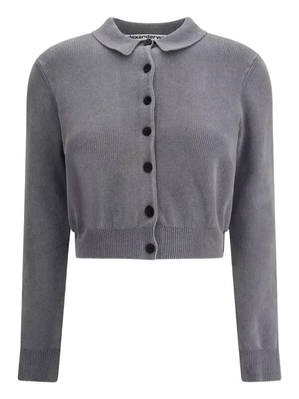 Alexander Wang Cropped Cardigan - Grey