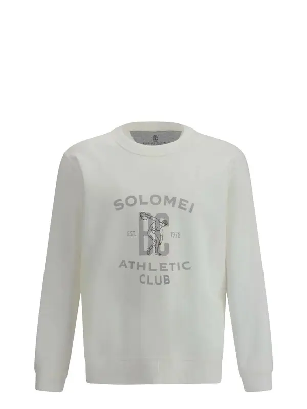 Brunello Cucinelli Graphic-print Sweatshirt - White