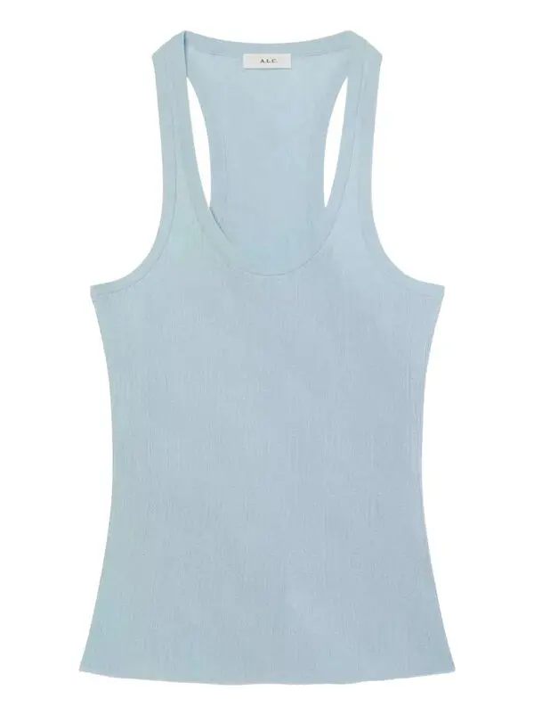 A.L.C. Racerback Ribbed Tank Top - Blue