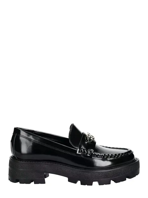 Guess Yanika Platform-sole Loafers - Black