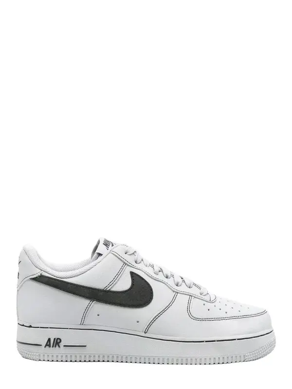 Nike Sketched Swoosh Leather Sneakers - Grey