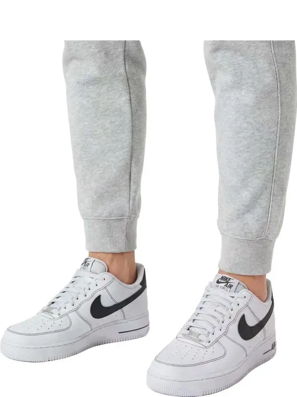 Nike Sketched Swoosh Leather Sneakers - Grey