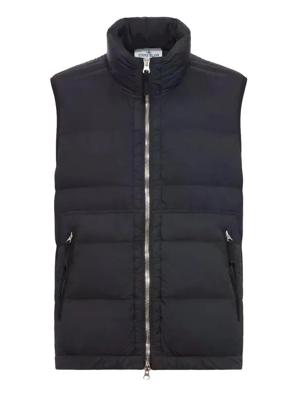 Stone Island Padded Zip-front Vest - Black