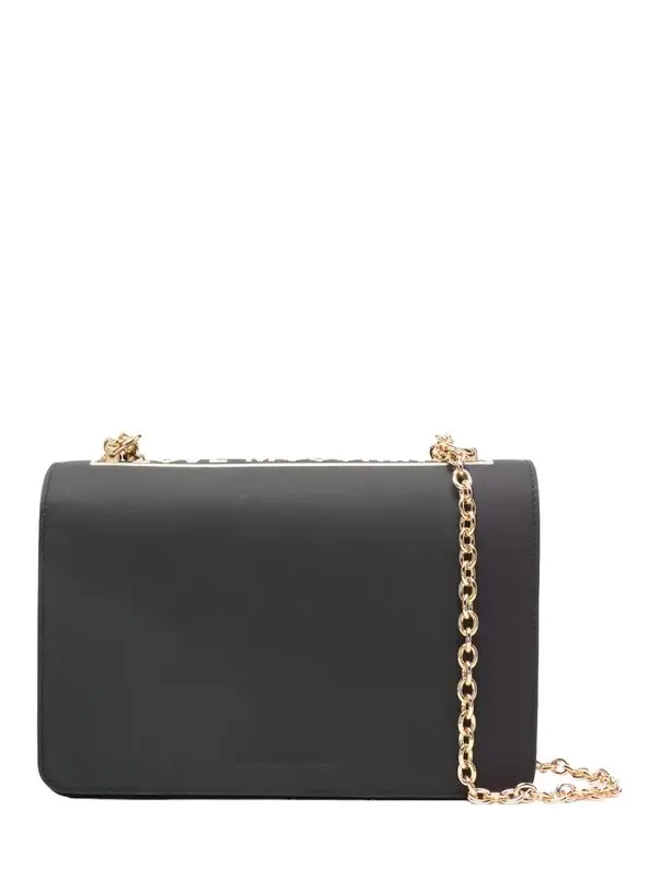 Moschino Logo-plaque Shoulder Bag - Black