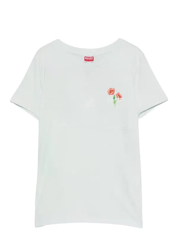 Kenzo Flower-print T-shirt - Green