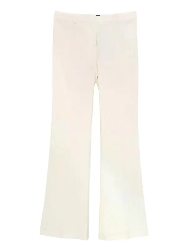 Etro Flared Wool Trousers - Neutrals