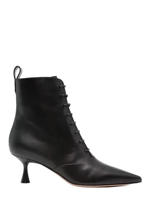 GIANVITO ROSSI 55mm Morganne Lace-up Boots - Black