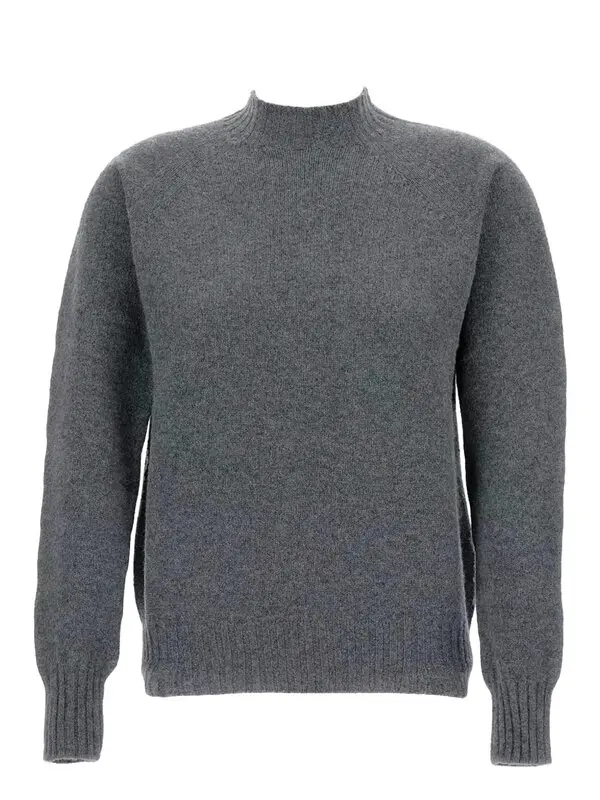 DRUMOHR Wool Mock-neck Sweater - Grey