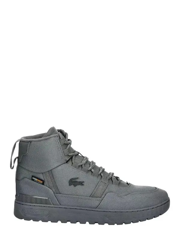 Lacoste High-top Lace-up Sneakers - Grey