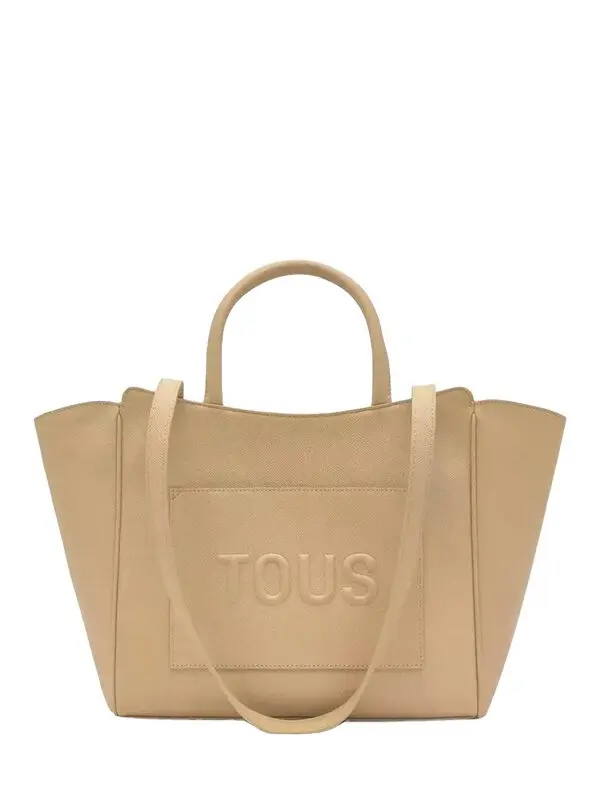 TOUS Brenda Embossed-logo Tote Bag - Neutrals