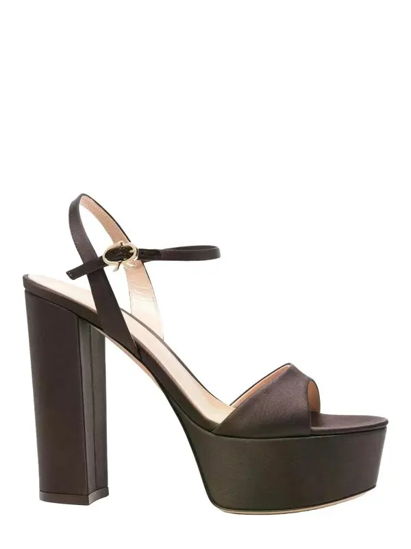 GIANVITO ROSSI 85mm Marlena Platform Sandals - Brown