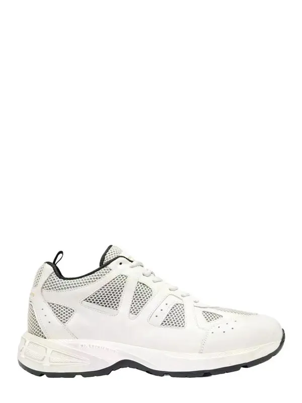 Officine Creative Mesh-panel Leather Sneakers - White