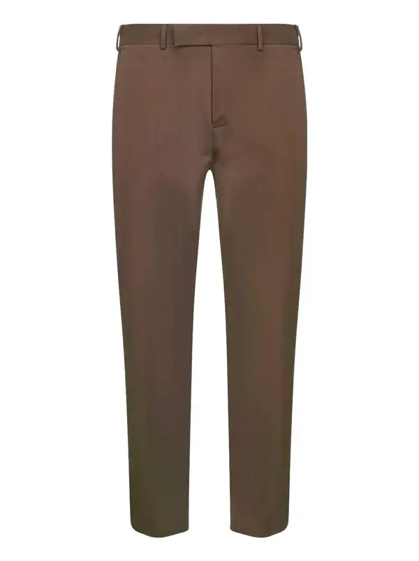 PT TORINO Pressed-crease Trousers - Brown