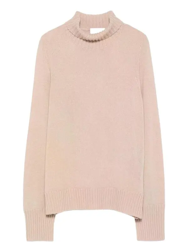ALLUDE Turtleneck Cashmere Sweater - Neutrals