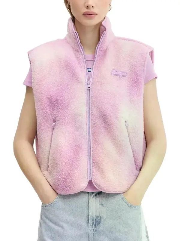 Hugo Tie-dye Fleece Vest - Pink