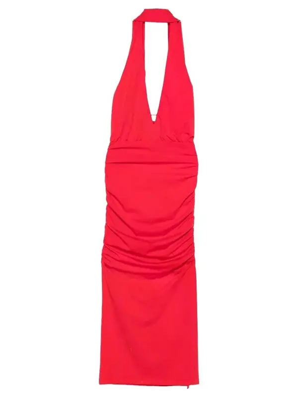 ROWEN ROSE V-neck Maxi Dress - Red